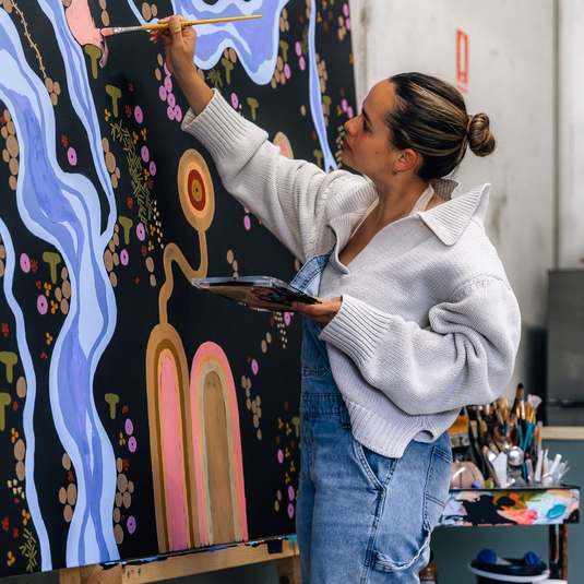 Aboriginal Art by Ryhia Dank: Originals & Reproductions | Nardurna ...
