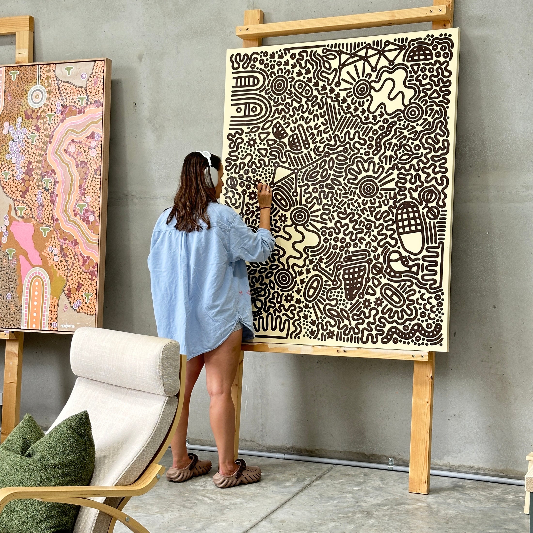 Aboriginal Art by Ryhia Dank: Originals & Reproductions | Nardurna