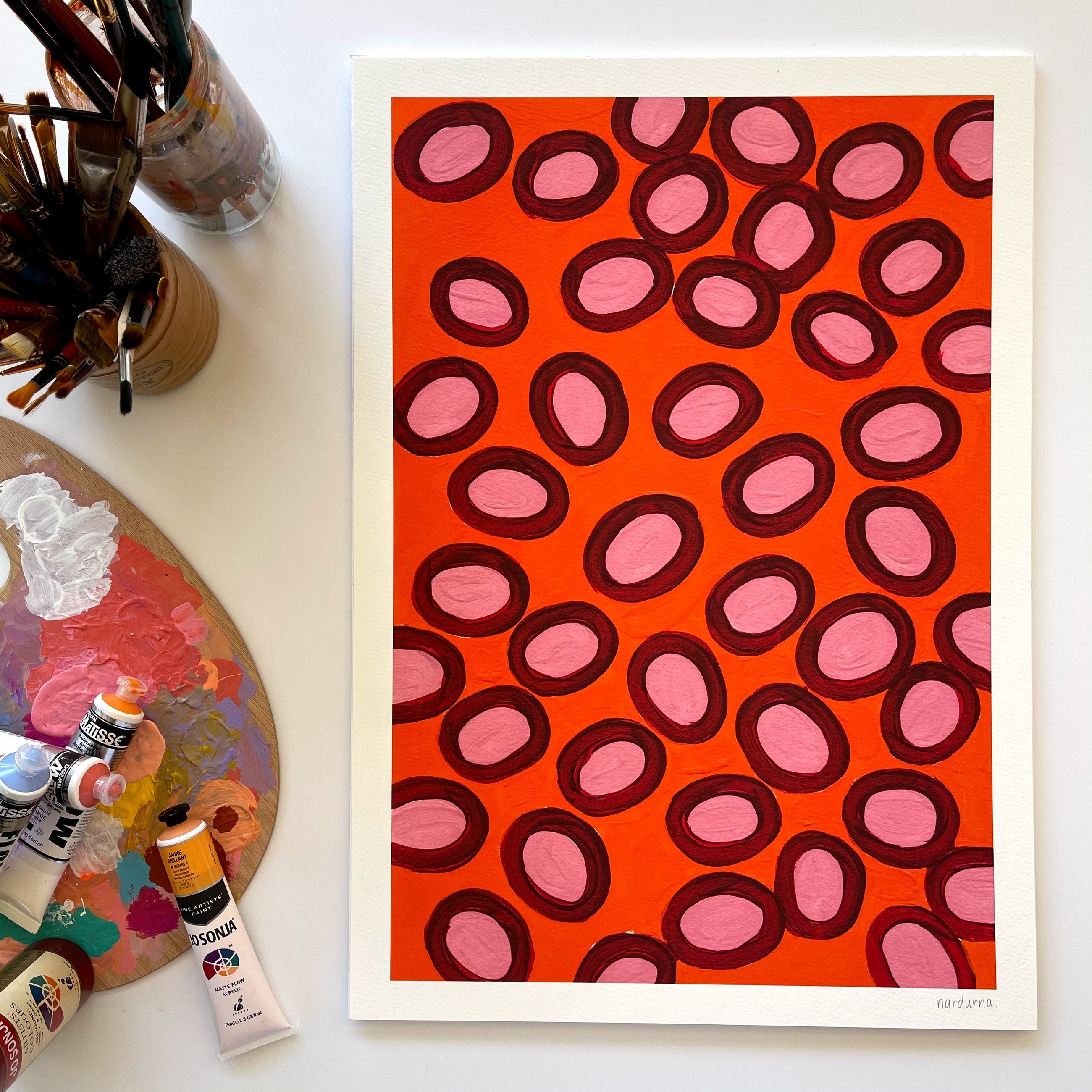 Billy Goat Plum Art Print | Aboriginal Art | Dot Painting ...