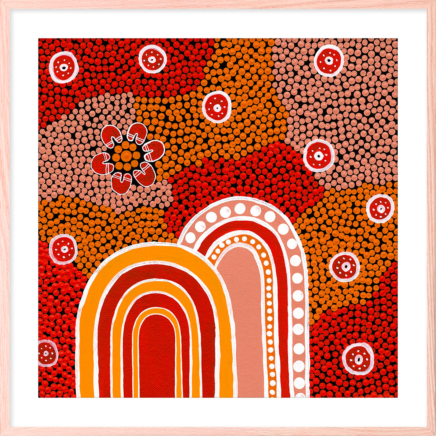 Magajarra (country) Art Print | Aboriginal Art | Dot Painting ...
